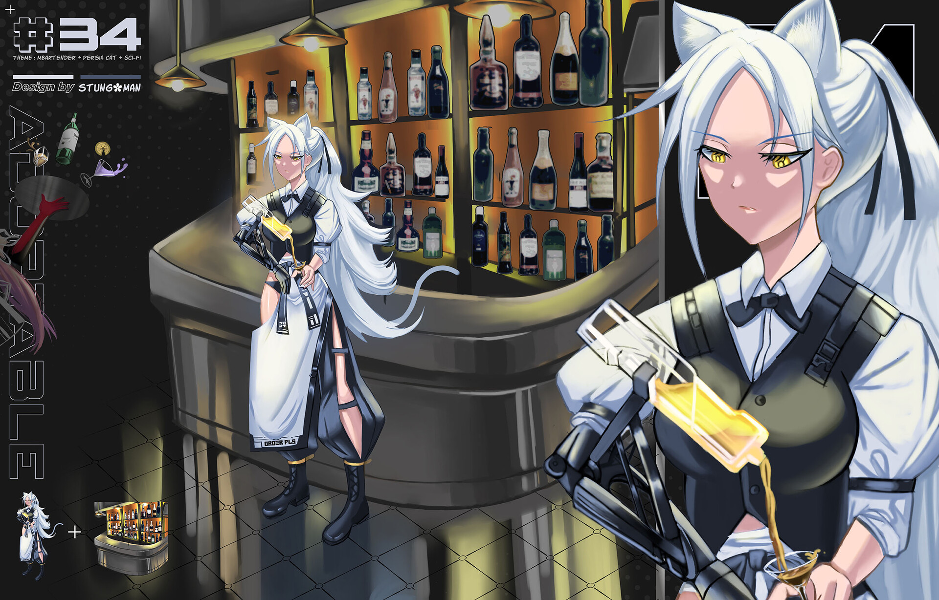 ArtStation - character Design - #34 Bartender