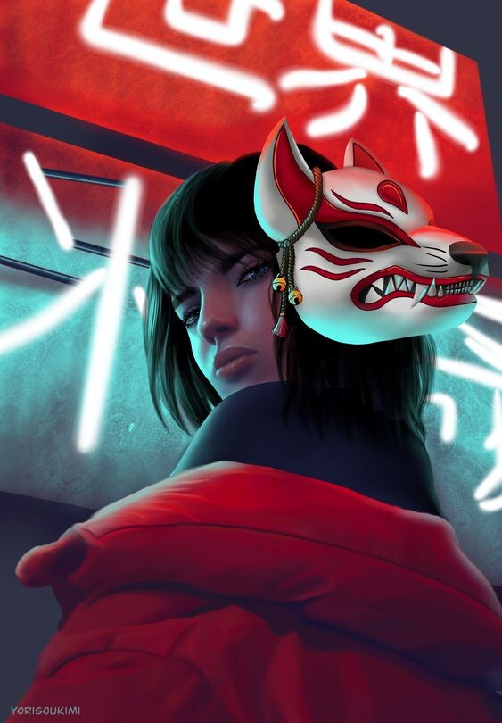ArtStation - Fox mask
