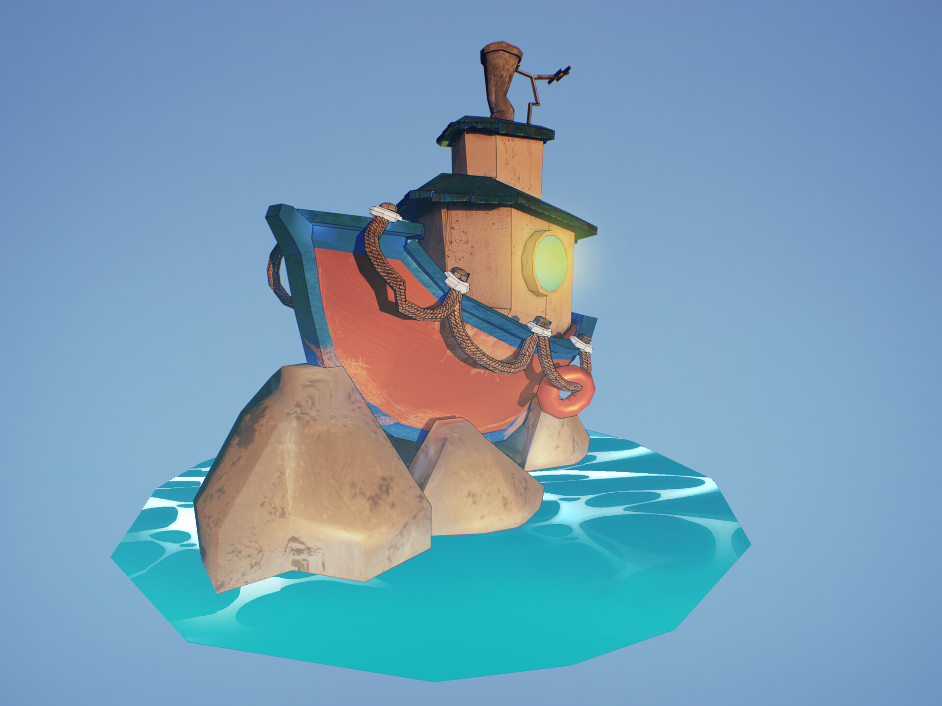 ArtStation - Tiny Boat