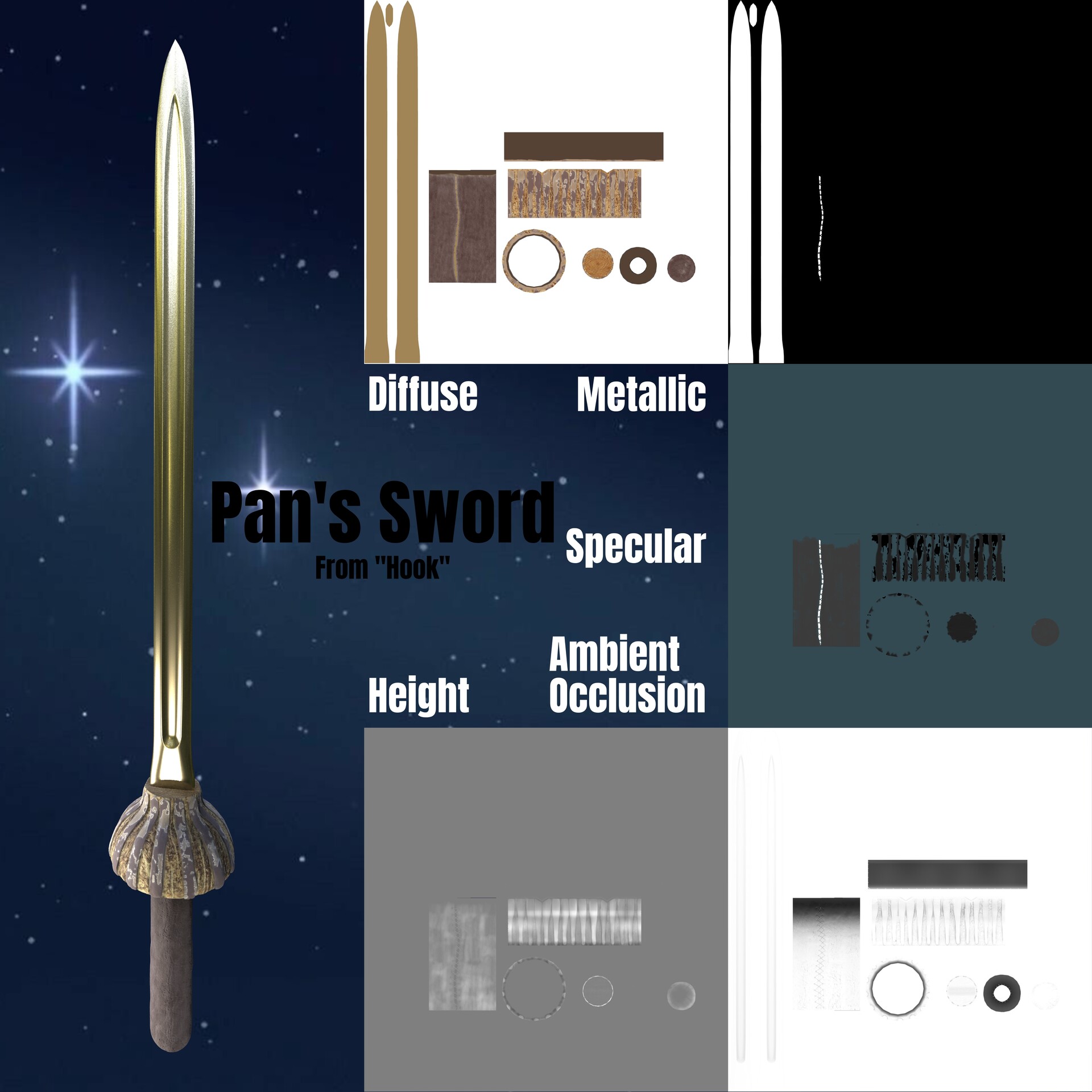 Nick Brown - Pan's/Rufio's Sword from "Hook"