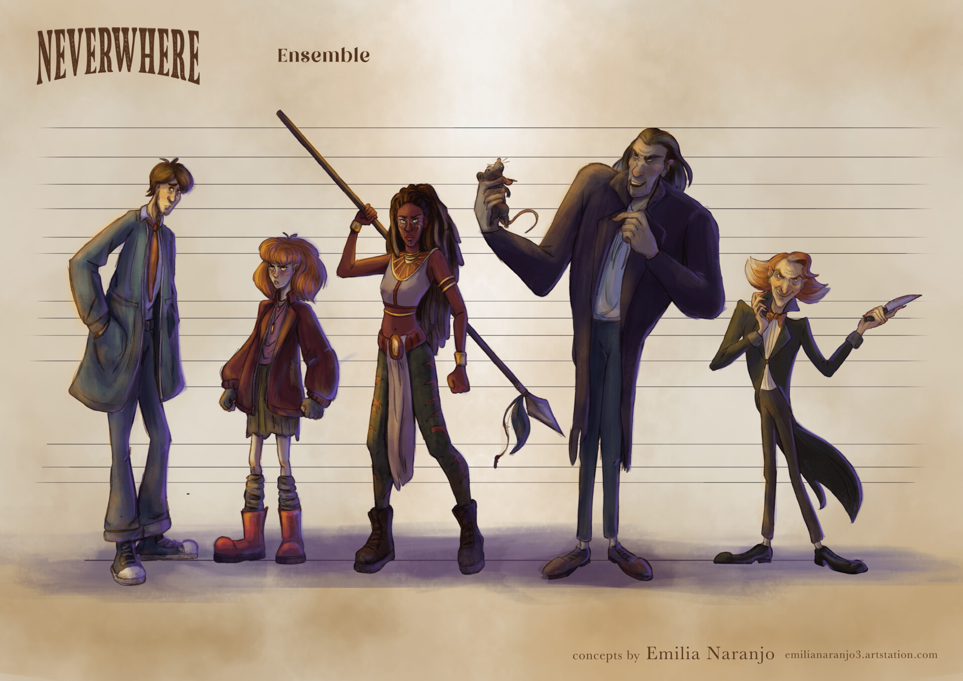 ArtStation - "Neverwhere" charecter design