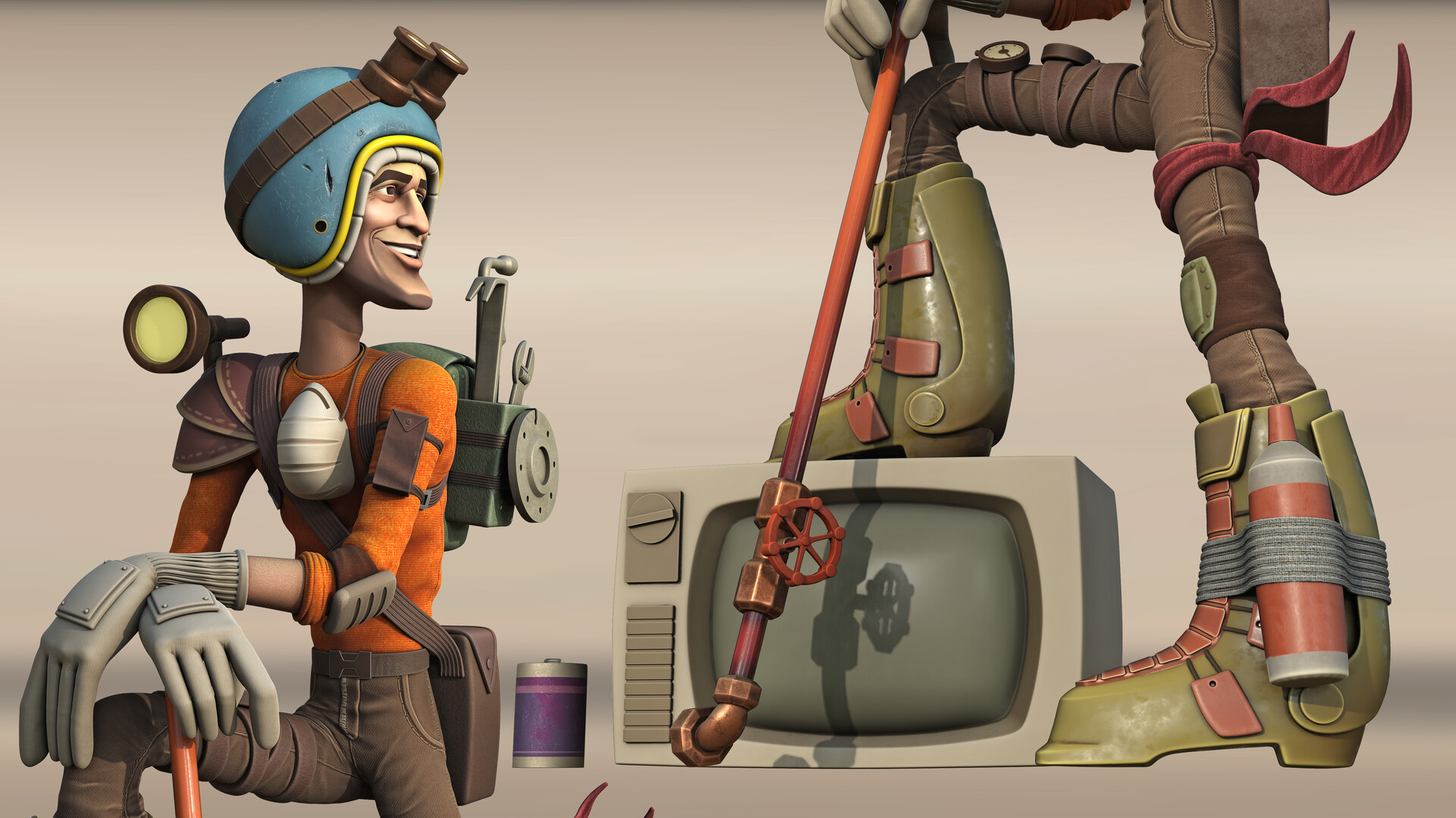 Vlad Marchenko - Zombie Apocalypse Scavenger in 3d