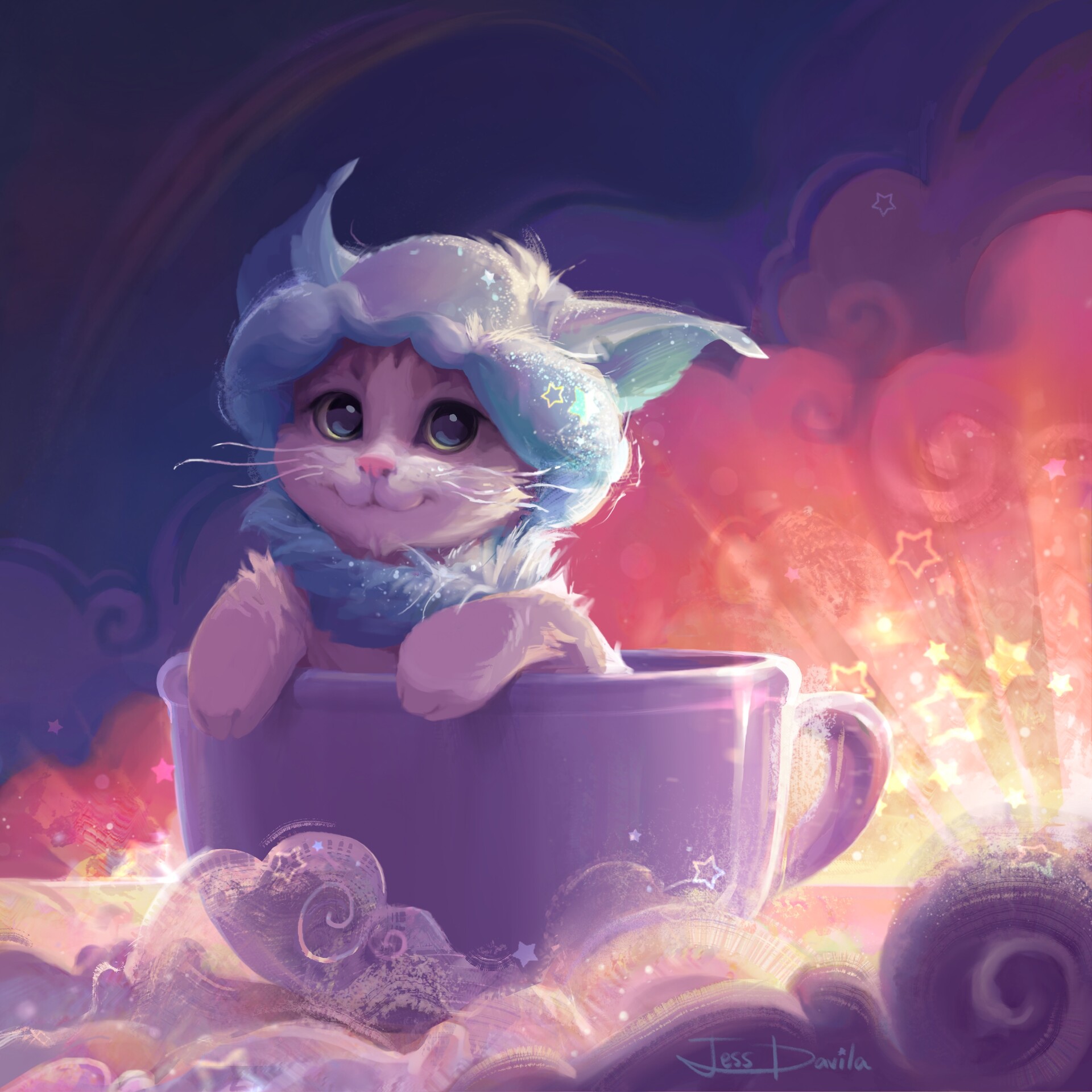 ArtStation - Teacup Kitten