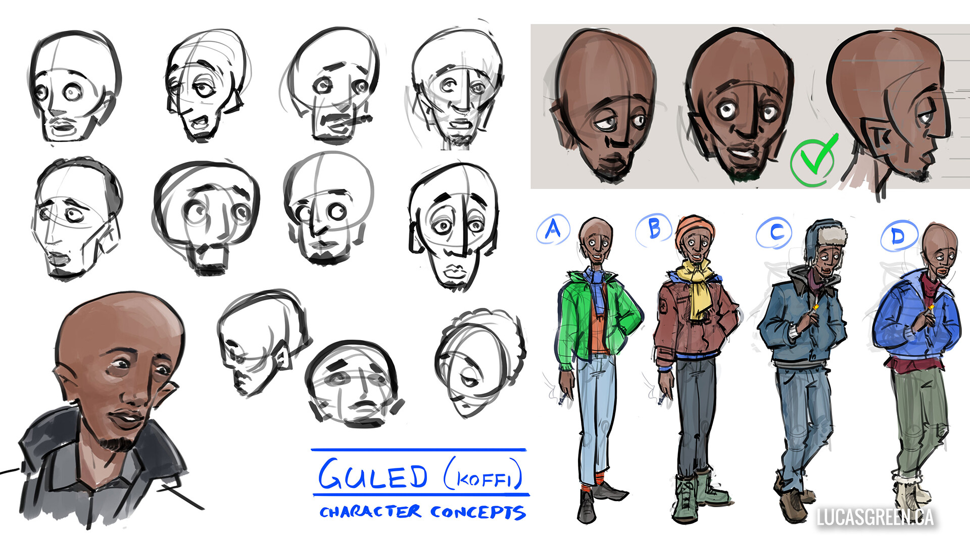 Lucas Green - King Warrior - Character Design