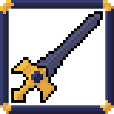 Minecraft Master Sword Pixel Art