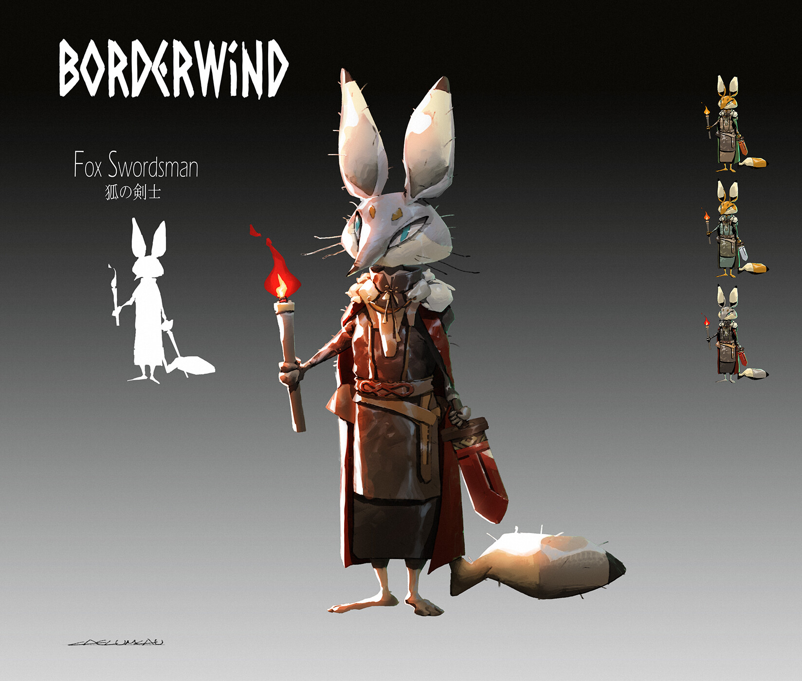 ArtStation - Fox Swordsman
