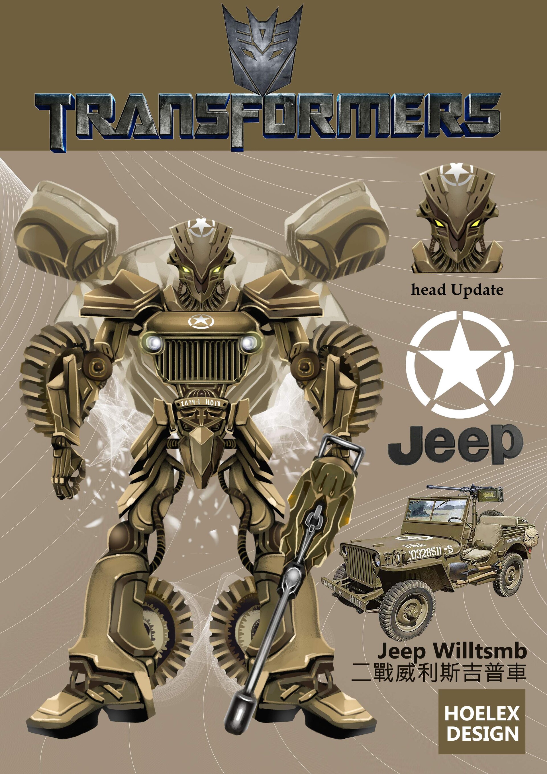 ArtStation - ★【Hoelex機械人Robot系列】トランスフォーマーTransformers變形金剛-Jeep Willtsmb ...