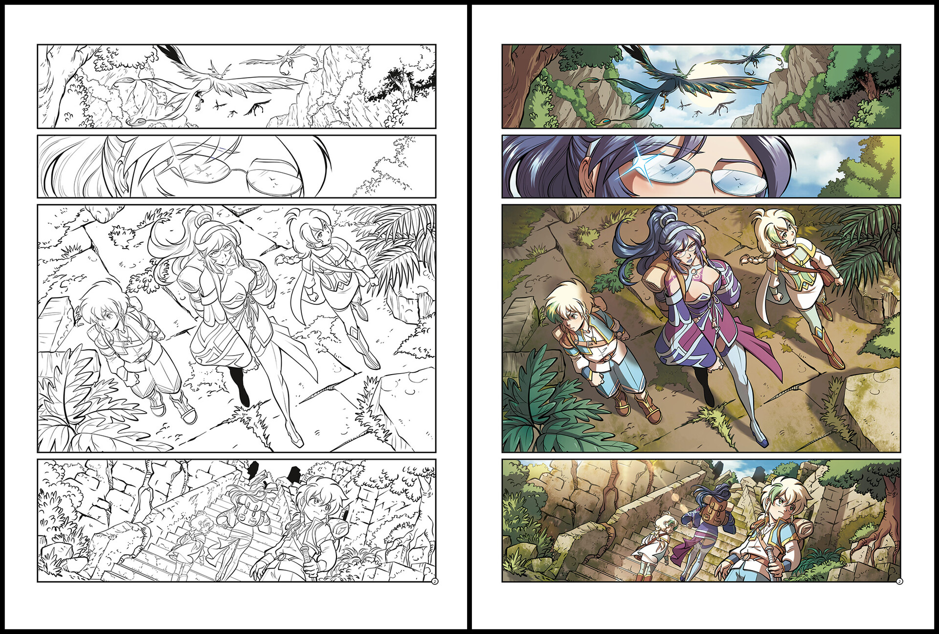 Pop - Les Légendaires Résistance #2 | Comic book colors