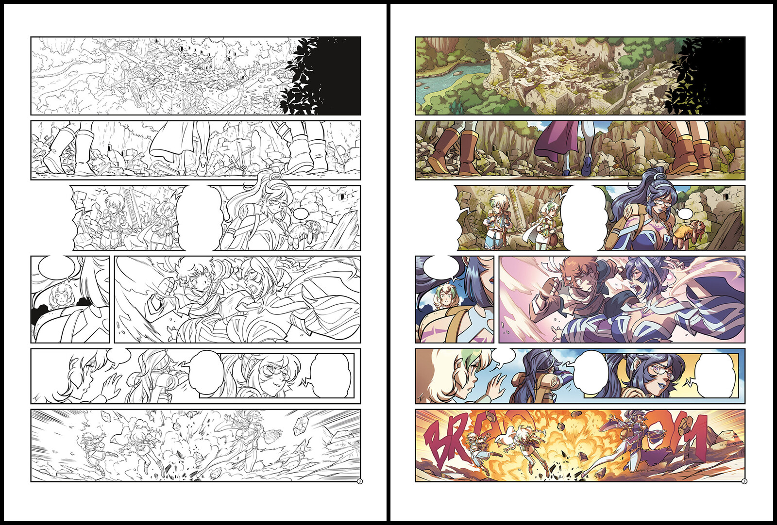 Pop - Les Légendaires Résistance #2 | Comic book colors