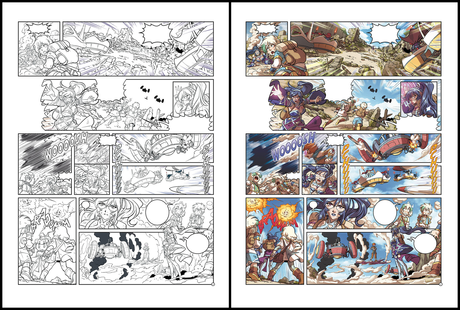 Pop - Les Légendaires Résistance #2 | Comic book colors