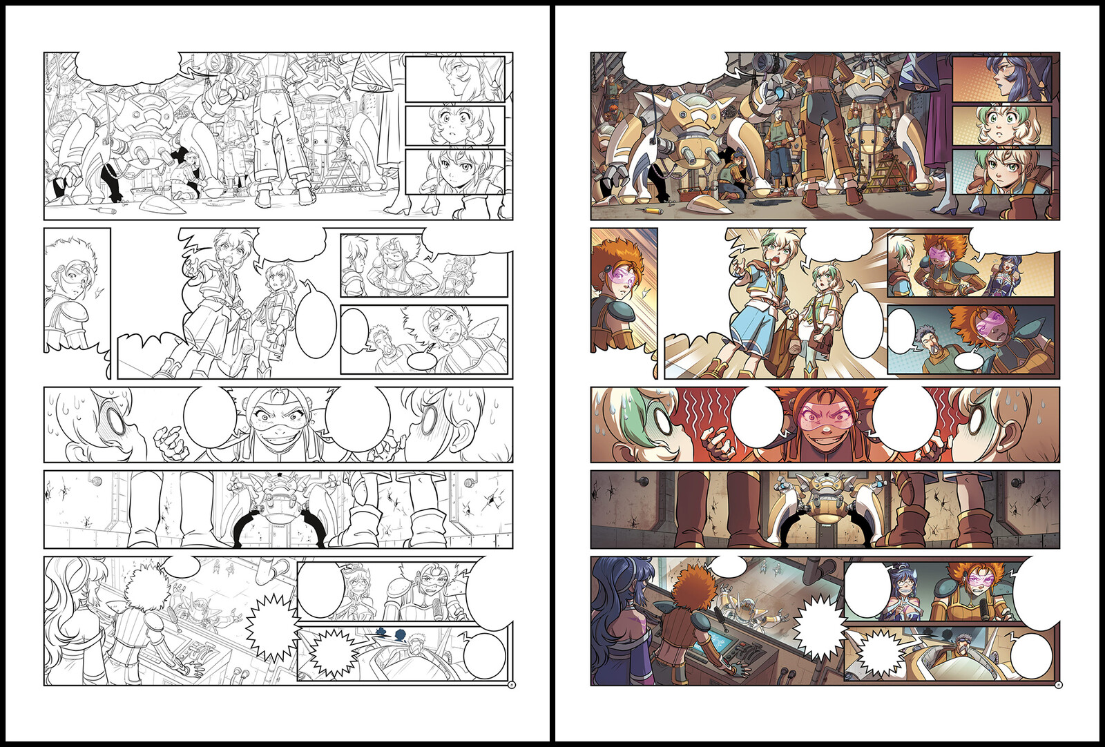 Pop - Les Légendaires Résistance #2 | Comic book colors