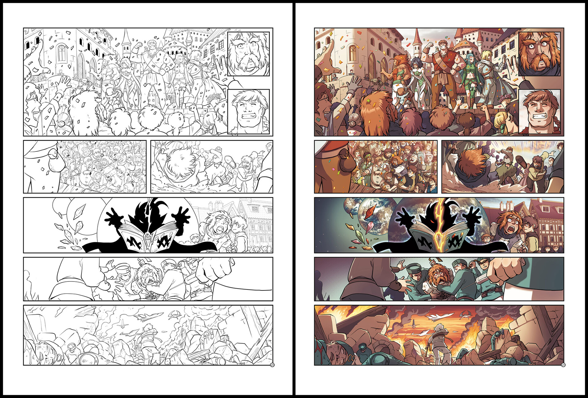 Pop - Les Légendaires Résistance #2 | Comic book colors