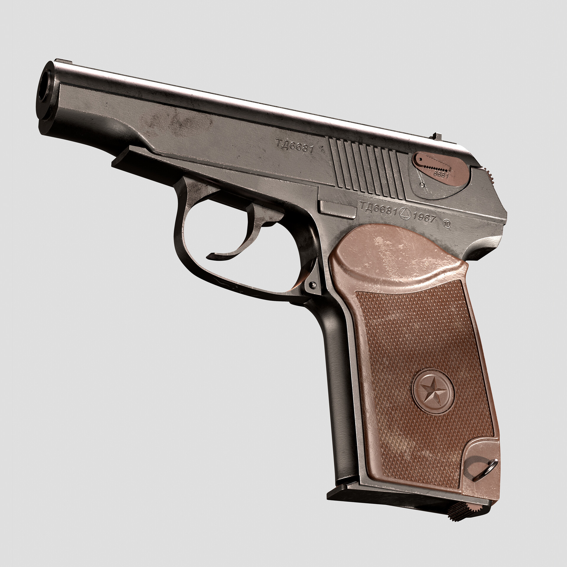 ArtStation - MAKAROV WEAPON / HARDSURFACE MODELING