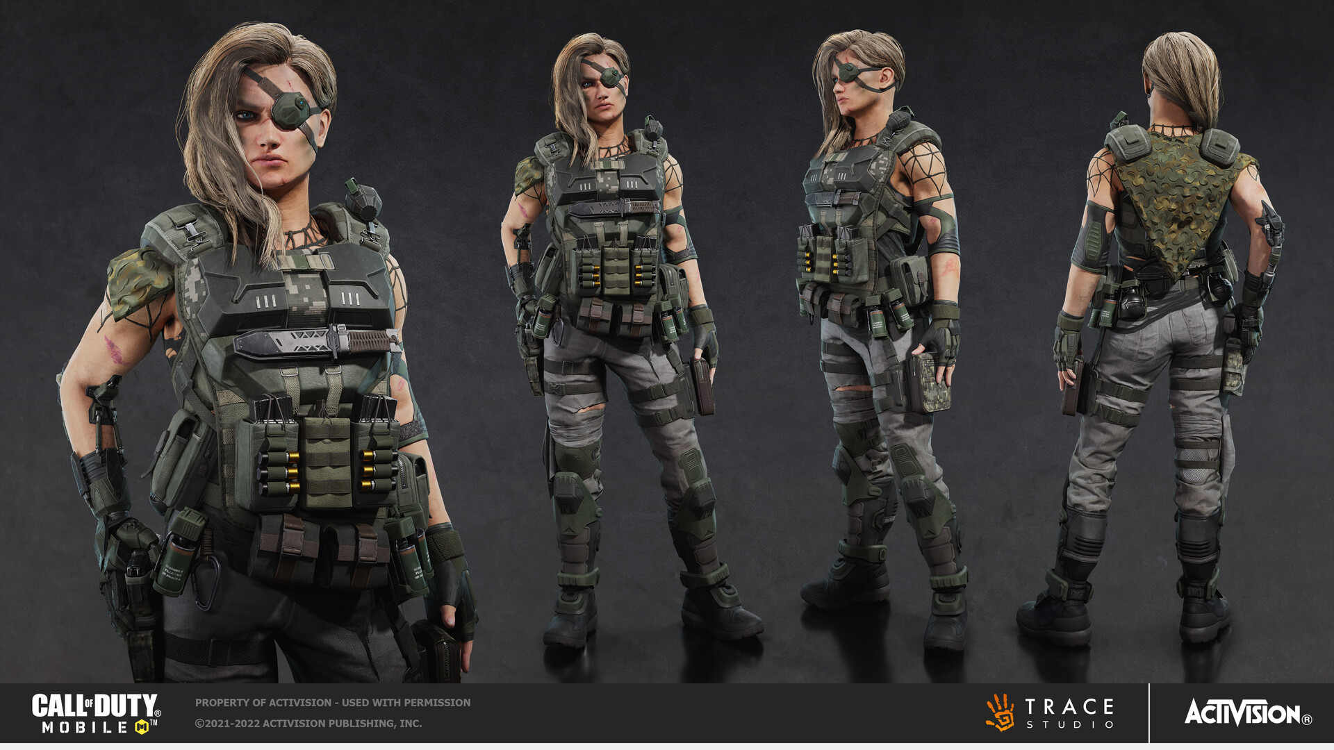 TRACE studio - In-game character asset for Call of Duty Mobile