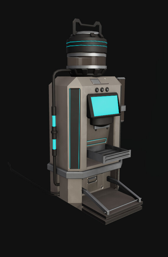 Maria Magdi (Riaa) - stylized sci-fi coffee machines ( ventri company ...