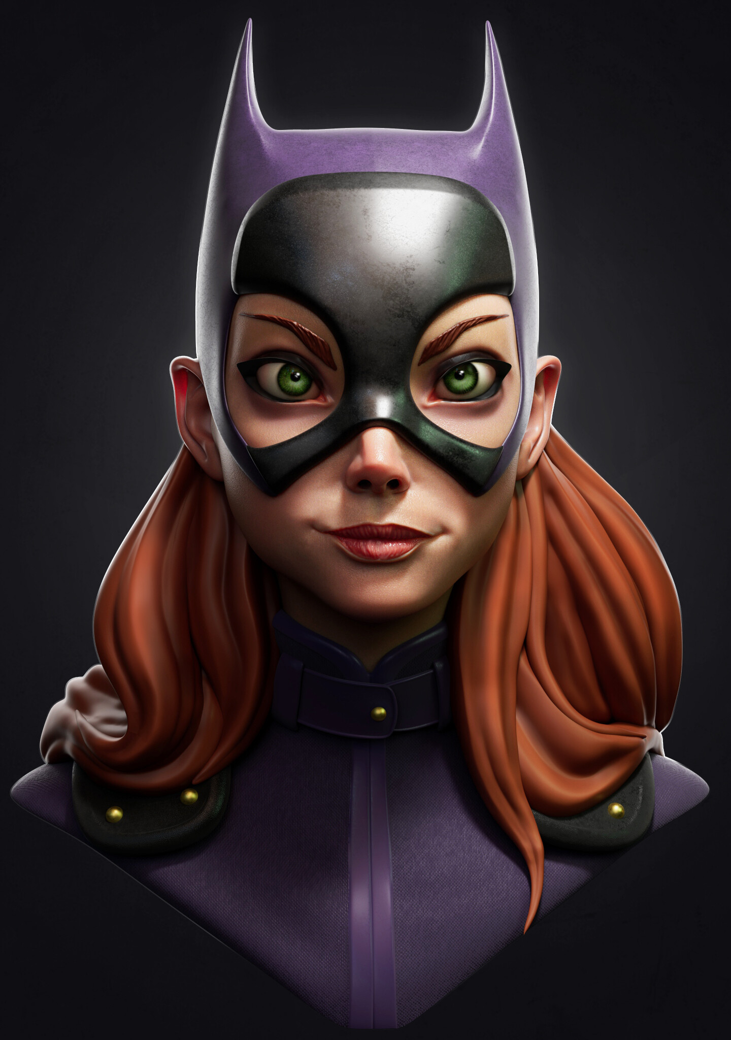 Batgirl Face Mask