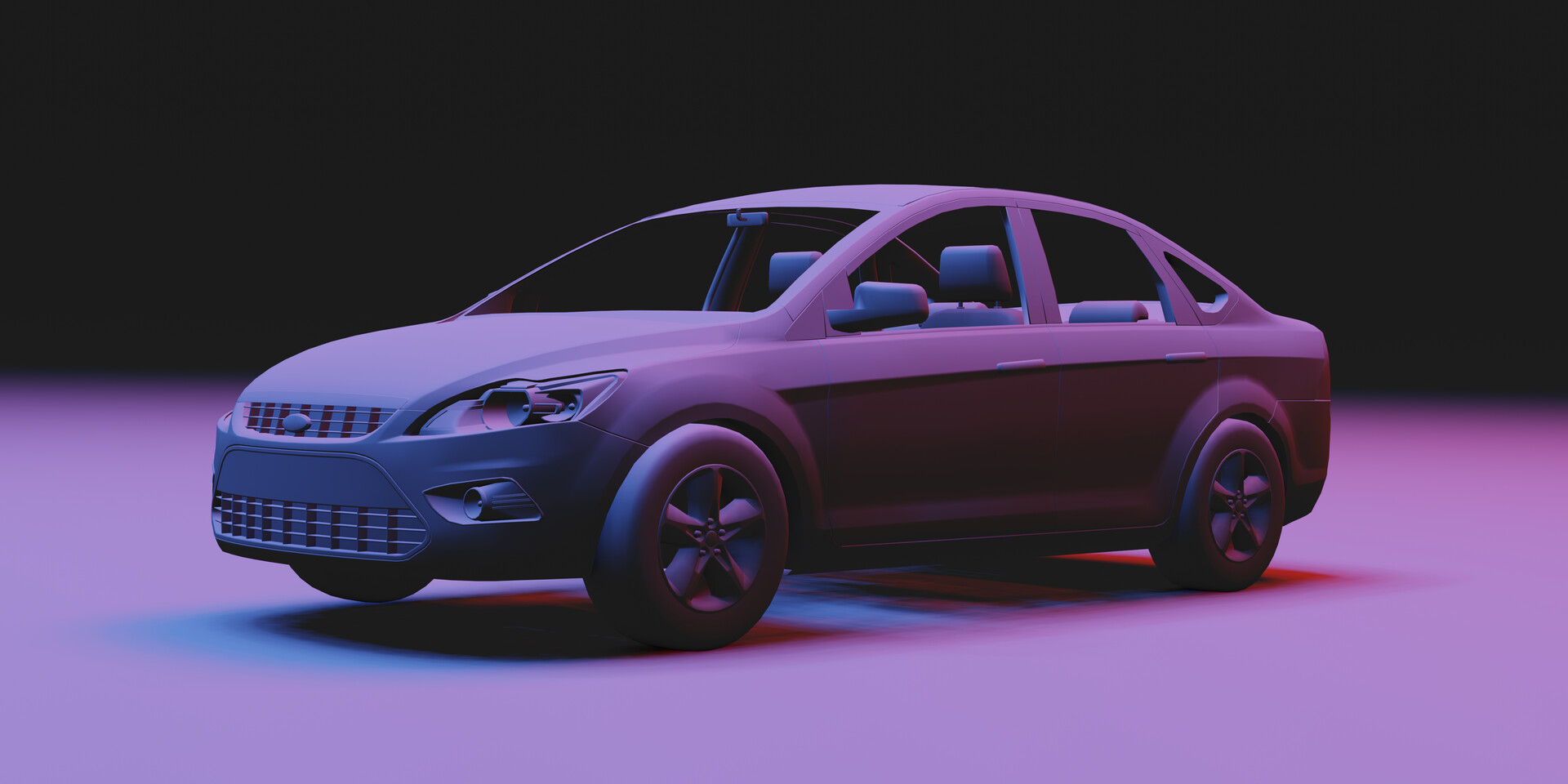 ArtStation - Ford Focus Sedan 2011