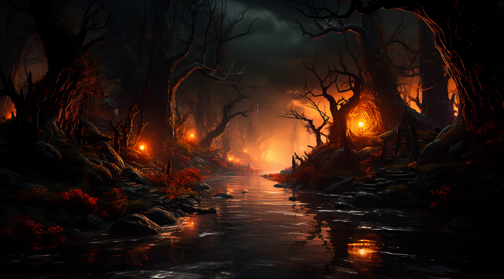 ArtStation - Fantasy dark place