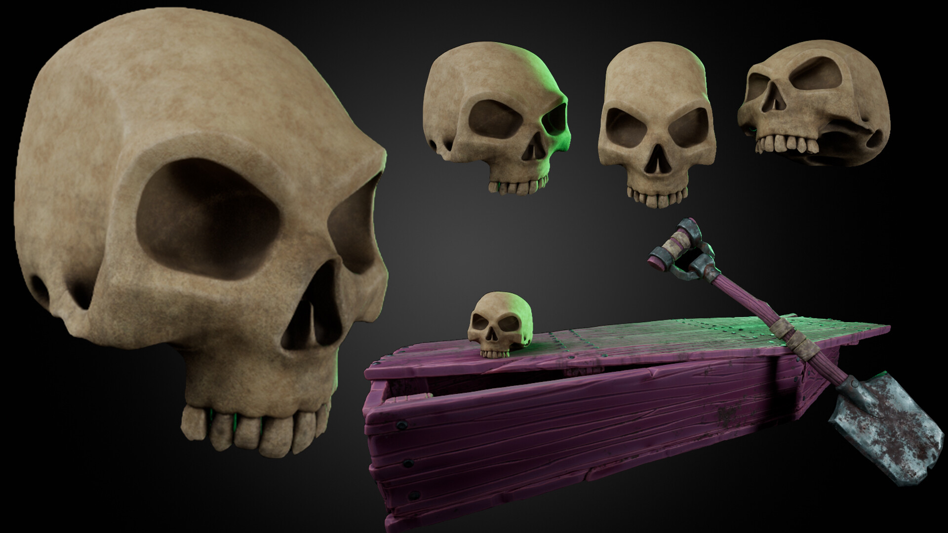 ArtStation - Stylized Skull