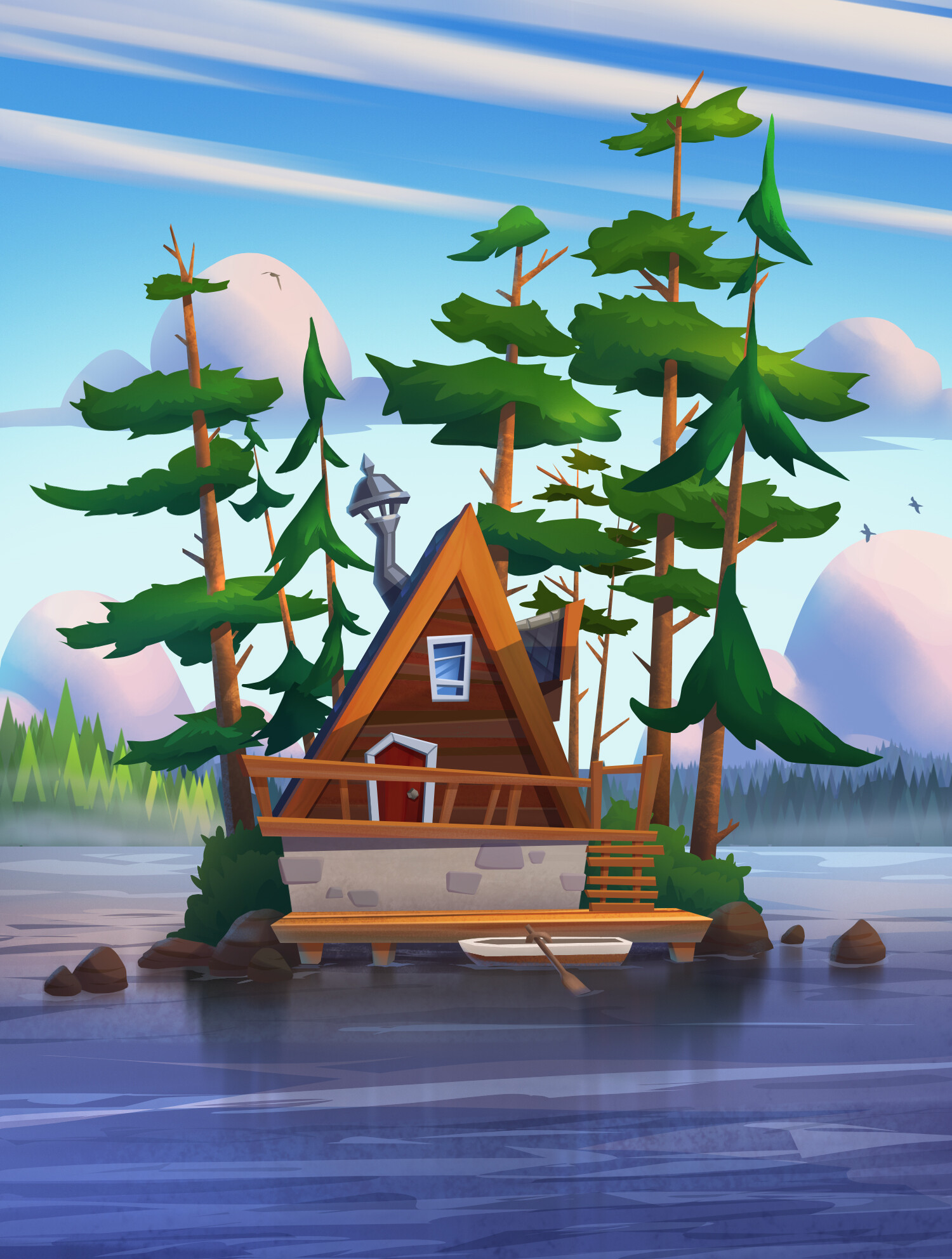 ArtStation - Lake house