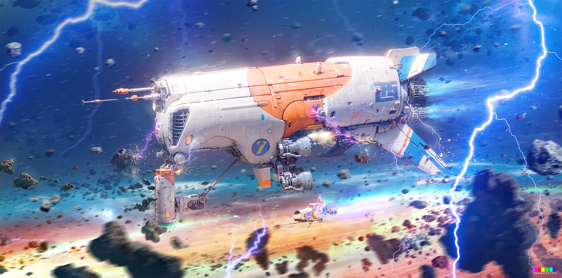 ArtStation - Quantum Frontier ship Guisii