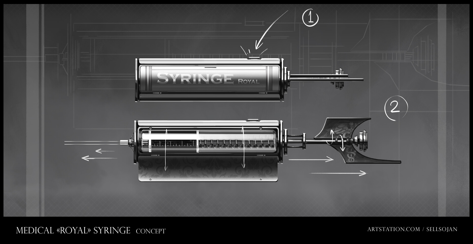 ArtStation - Medical Syringe.
