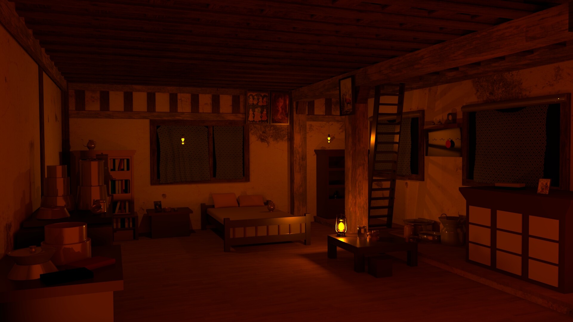 ArtStation - Old Room (Interior Design)