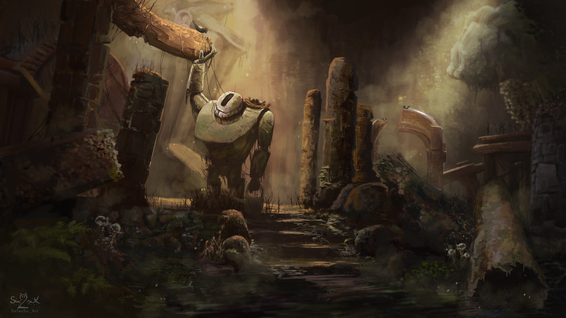 ArtStation - Nature's Revenge - 2D-3D environment concept art