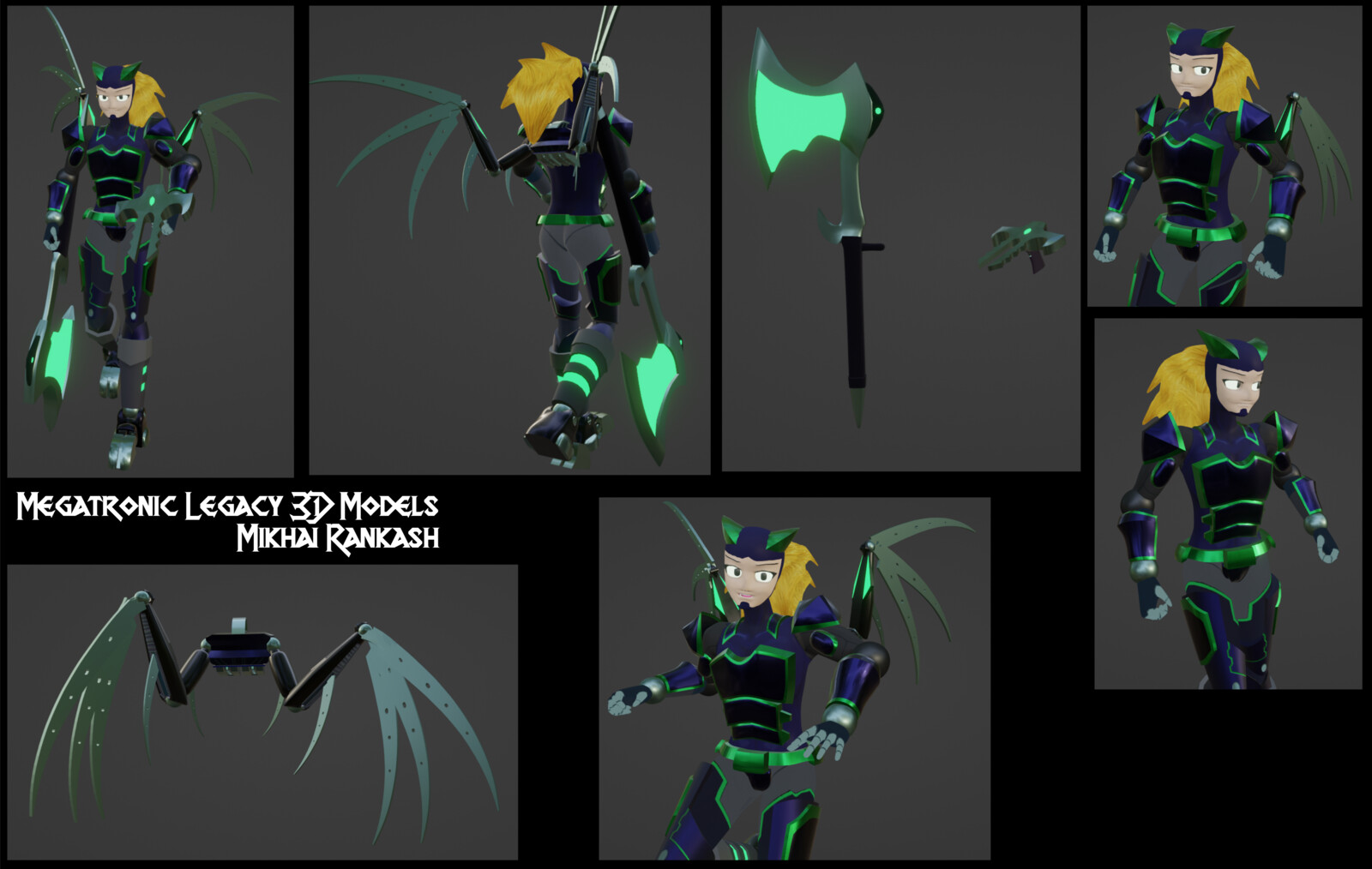 Alexander Theurer - Megatronic Legacy: 3D Model Characters (Part 1)