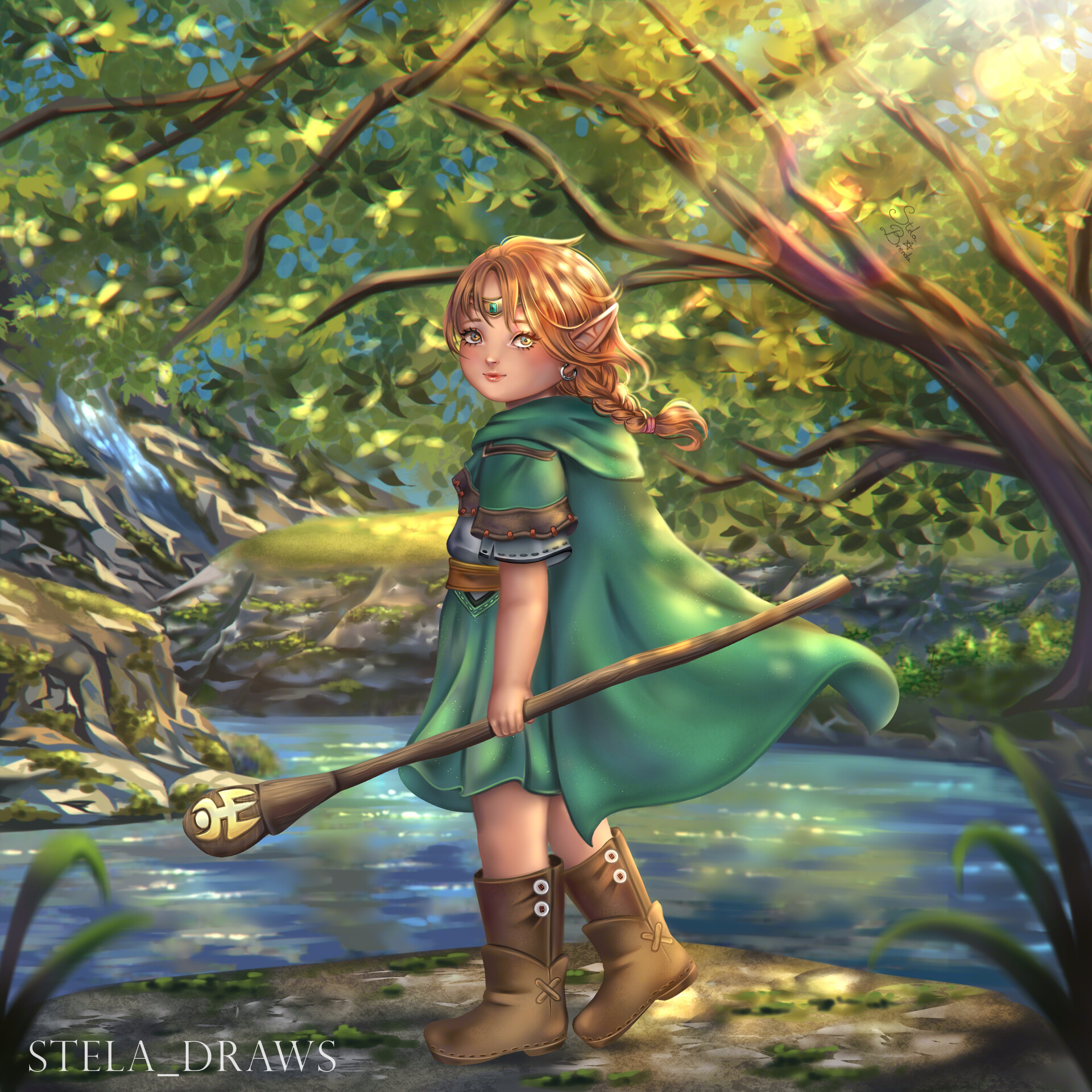 ArtStation - [ Commissioned artwork ] Lalafell, the Elf.