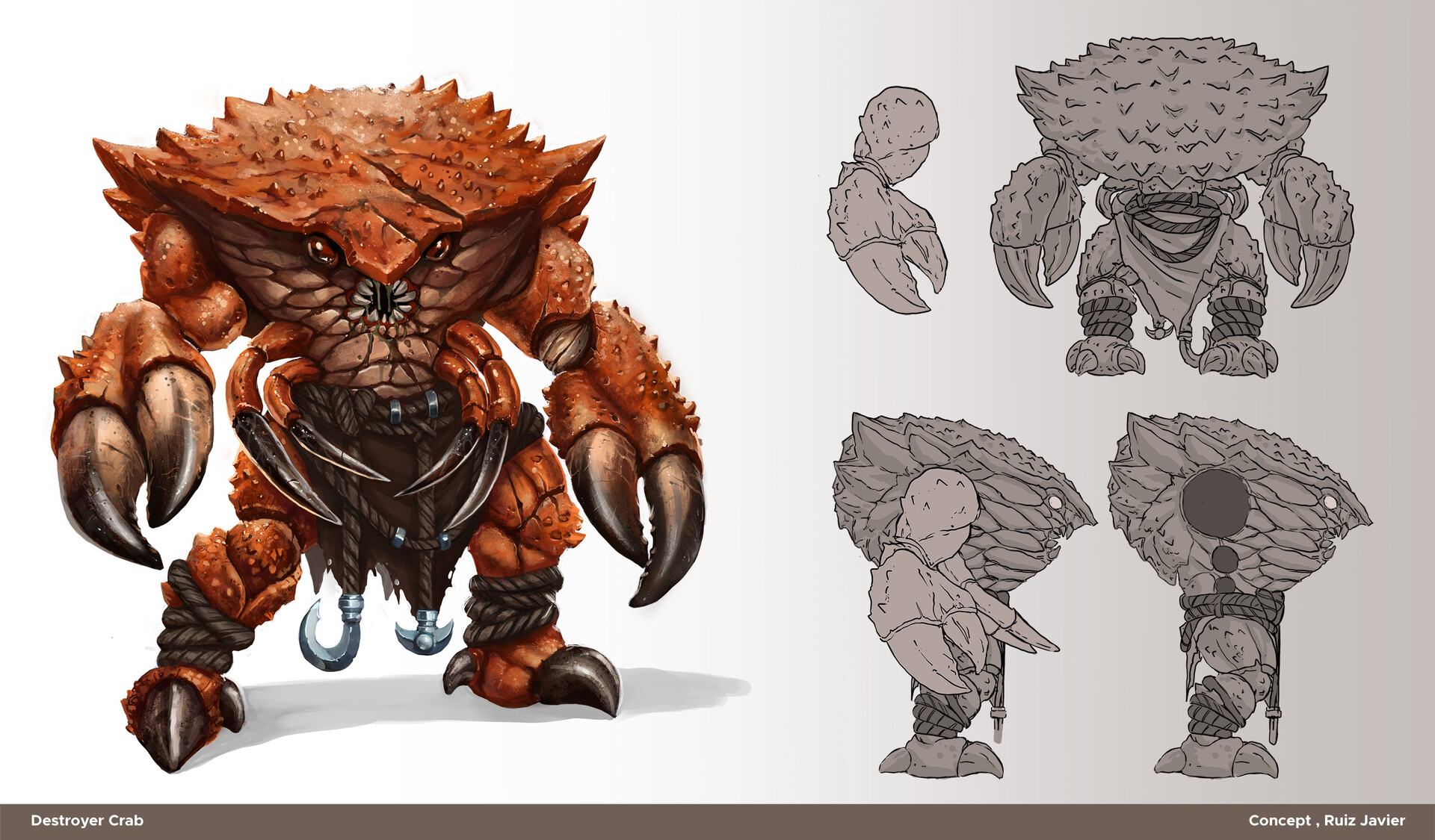 ArtStation - Destroyer Crab ,concept