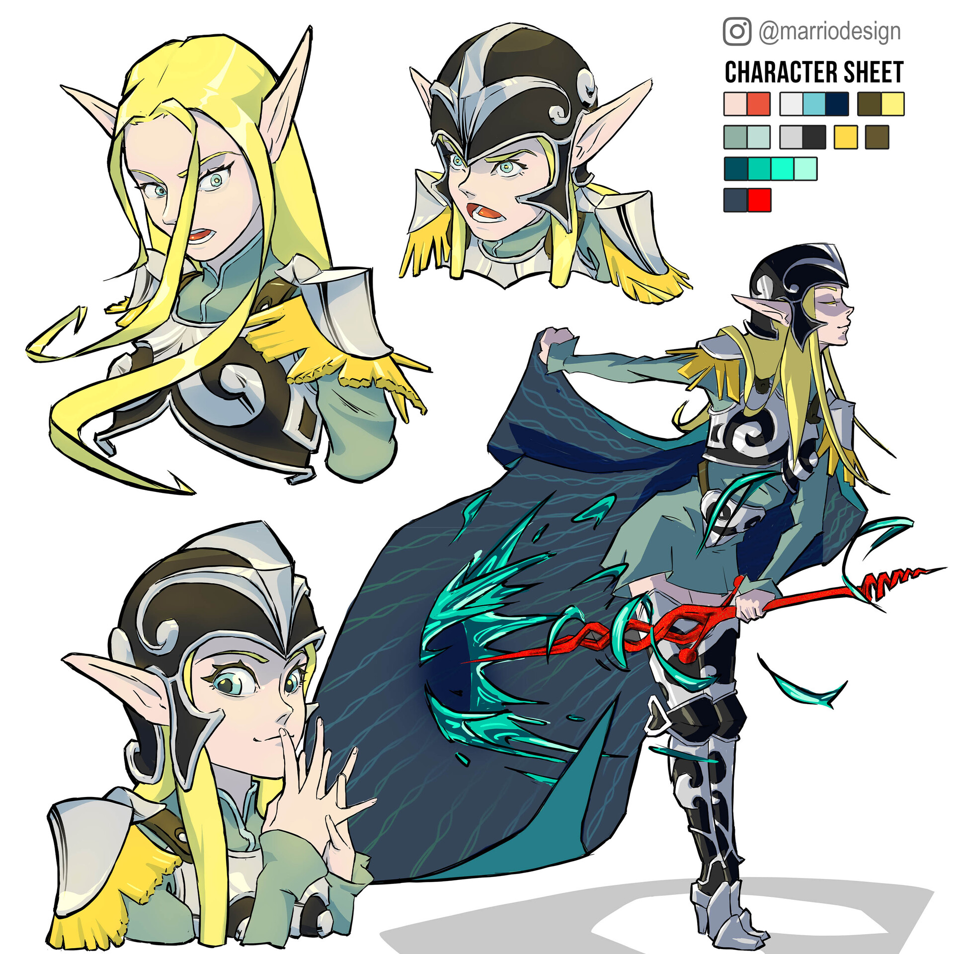 ArtStation - Magic Elf Lady