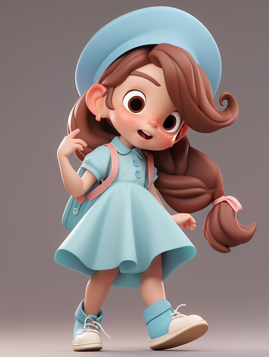 ArtStation - CLAY CHARACTER LITTLE GIRL