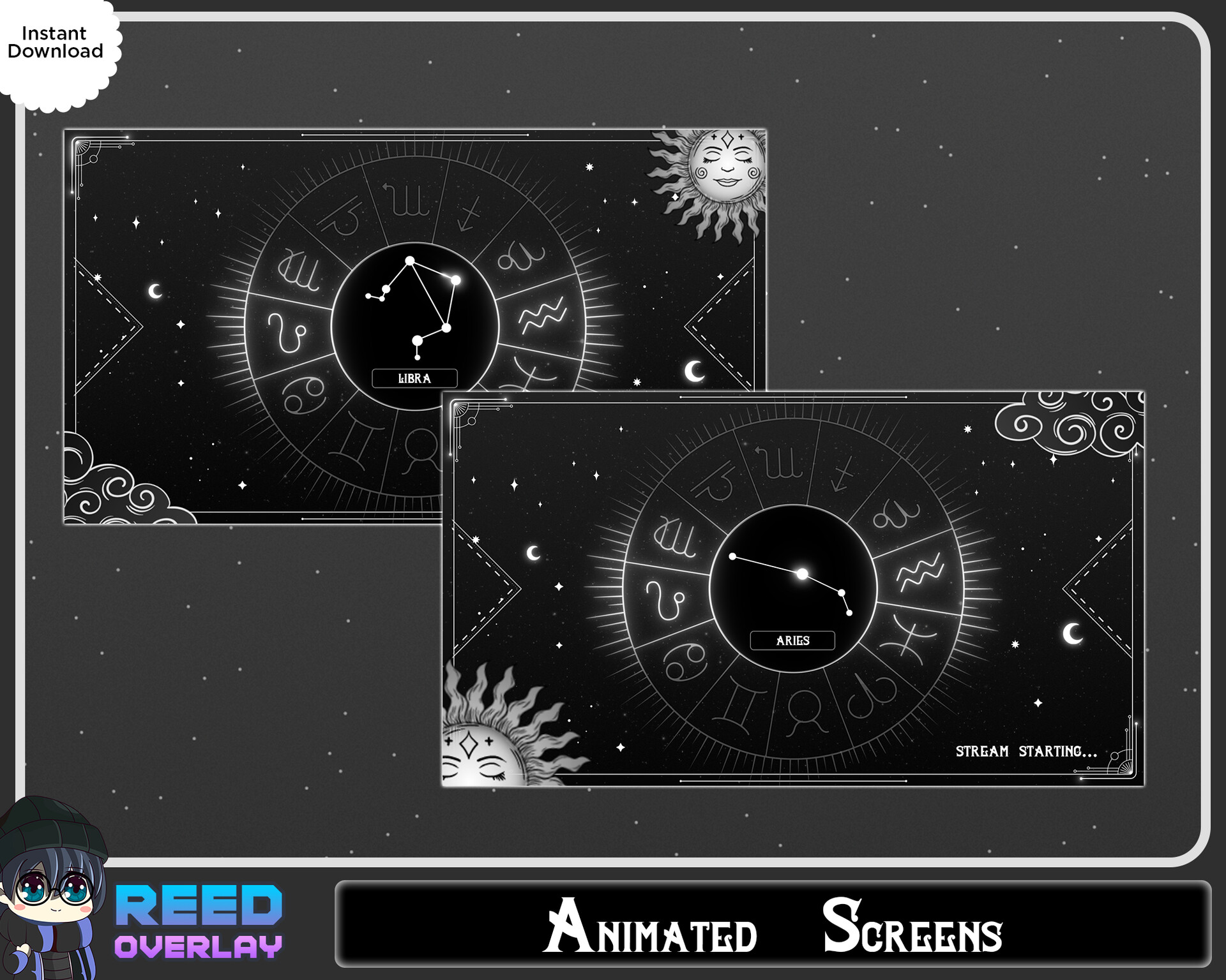 Clow Reed - Zodiac Constellation Celestial Stream Animated Package ...