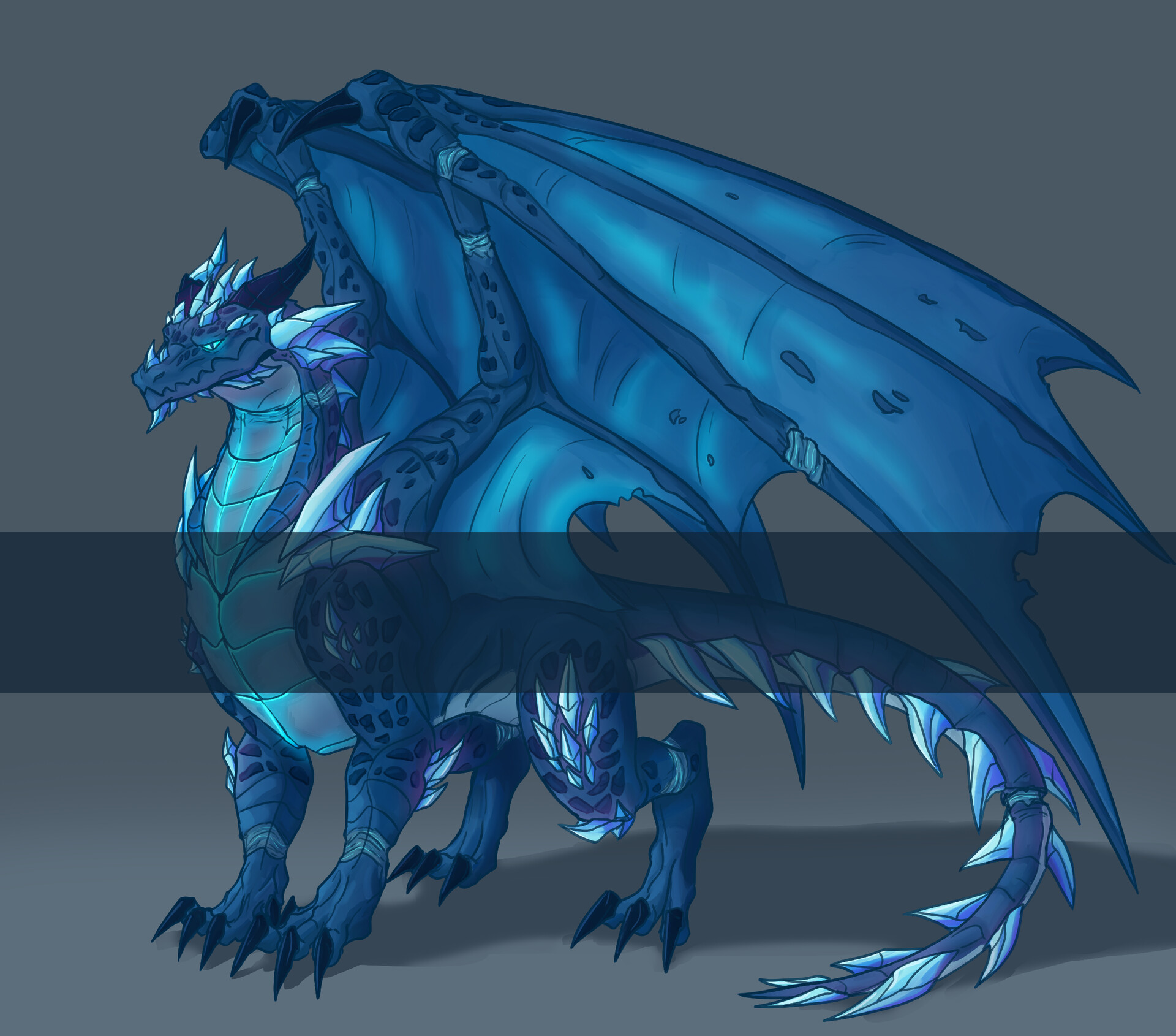 ArtStation - Ice dragon