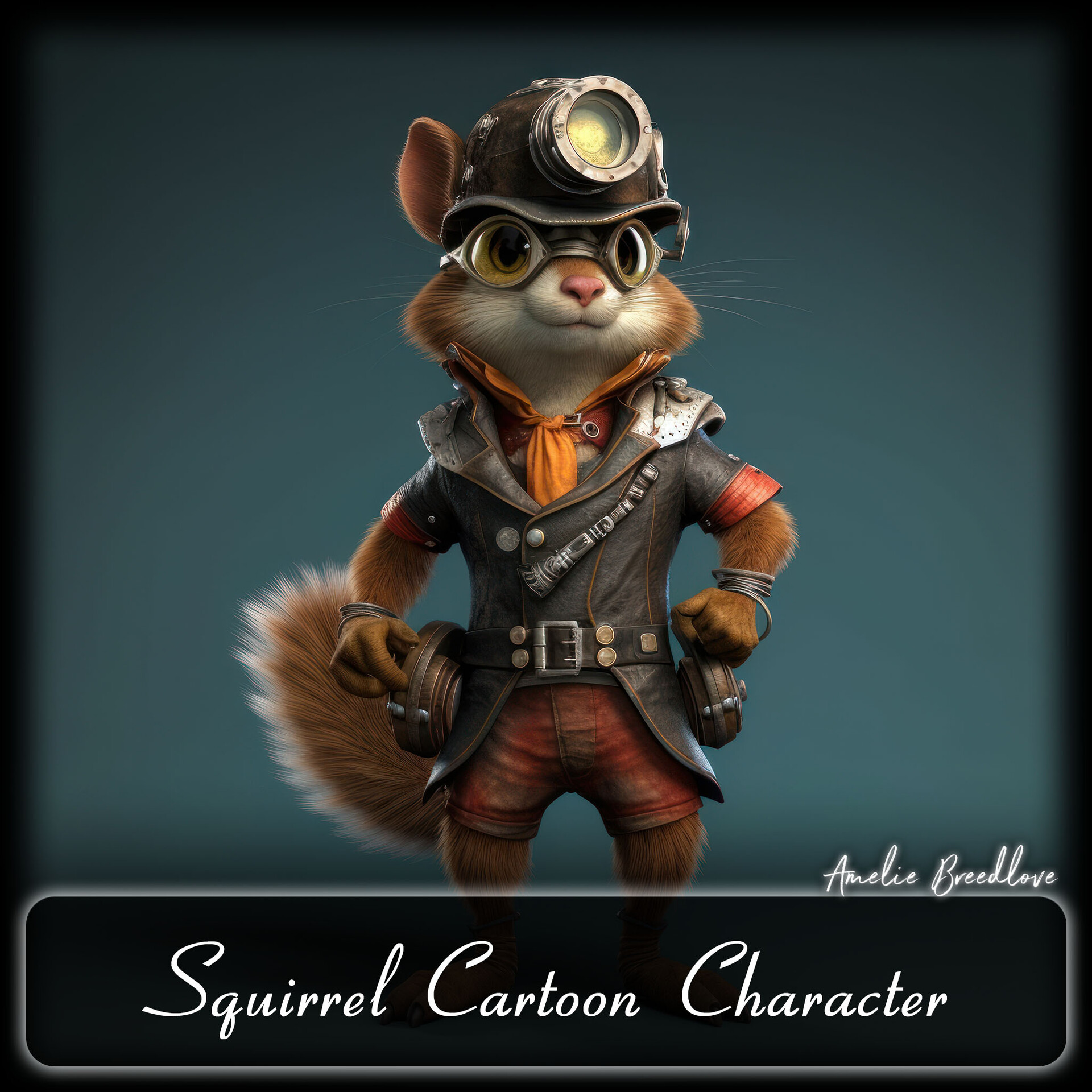ArtStation - 200 Squirrel Cartoon Character (Full Body) Reference Pack | 4K | v.30