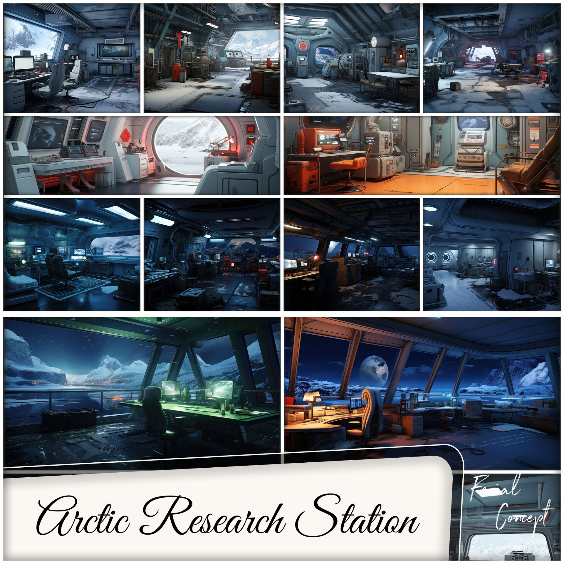 Ferial Concept - 🔹240 Arctic Research Station - Interior Reference ...