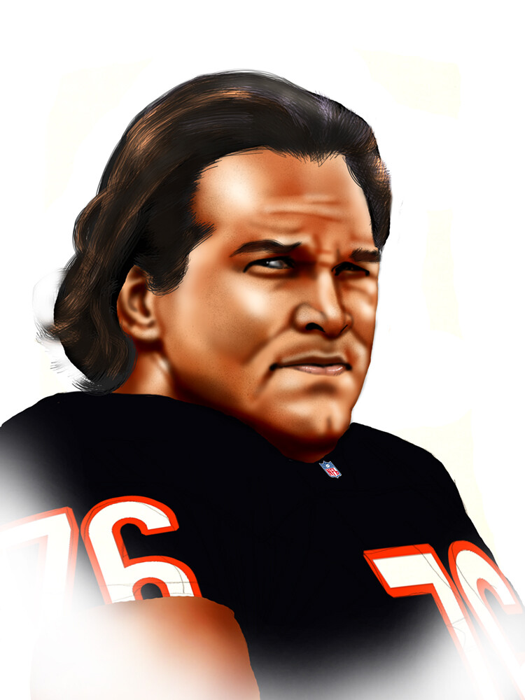 ArtStation - "Steve McMichael "MONGO " Painting in Progress!!!"