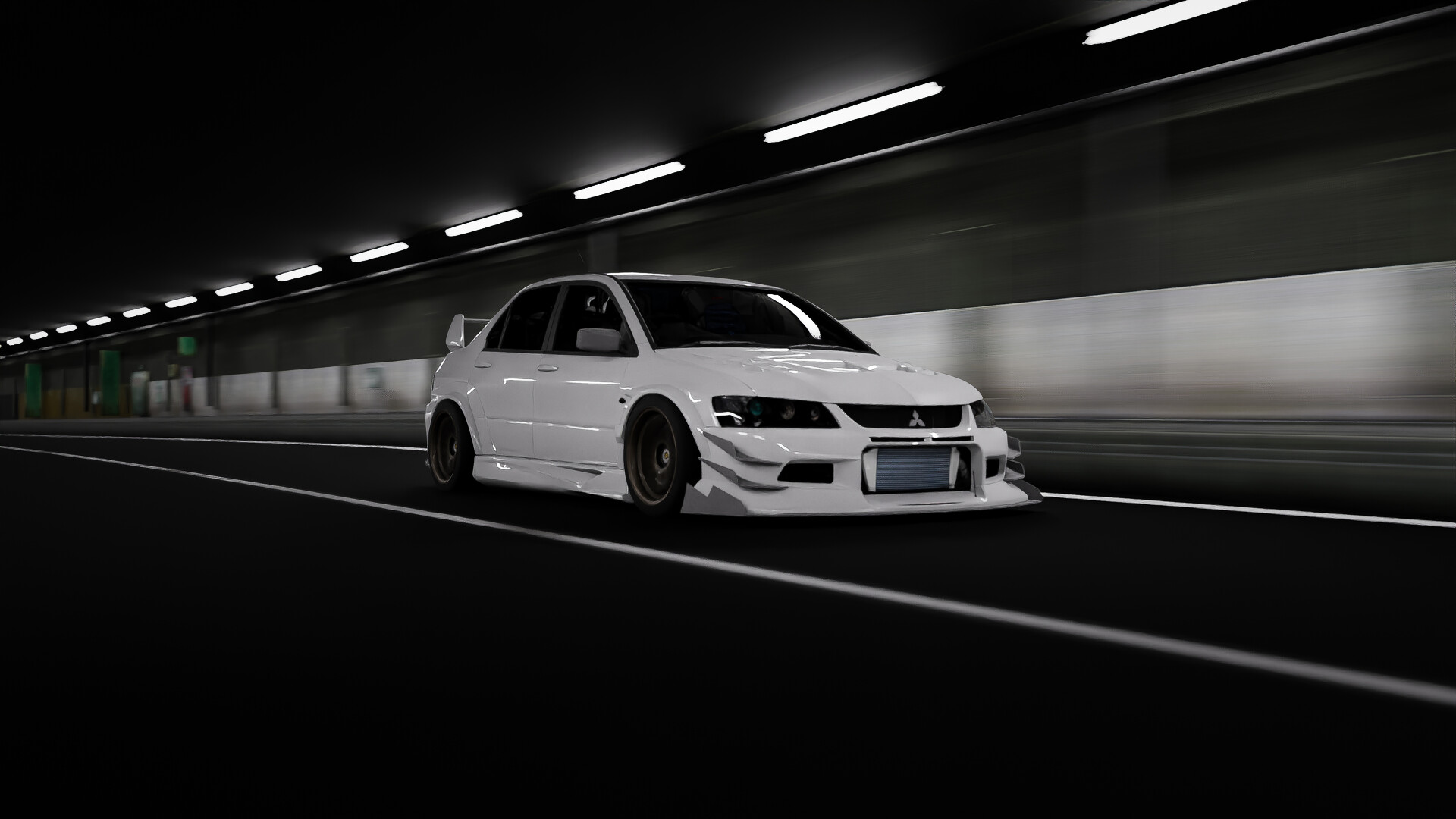 ArtStation - Mitsubishi Evo IIX Midnight Tunnel Run