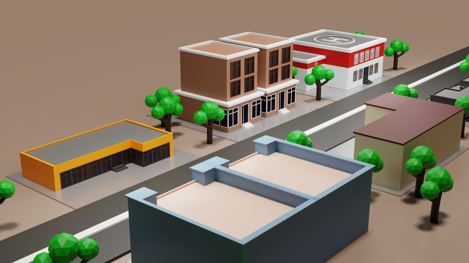 ArtStation - Mini City 3D