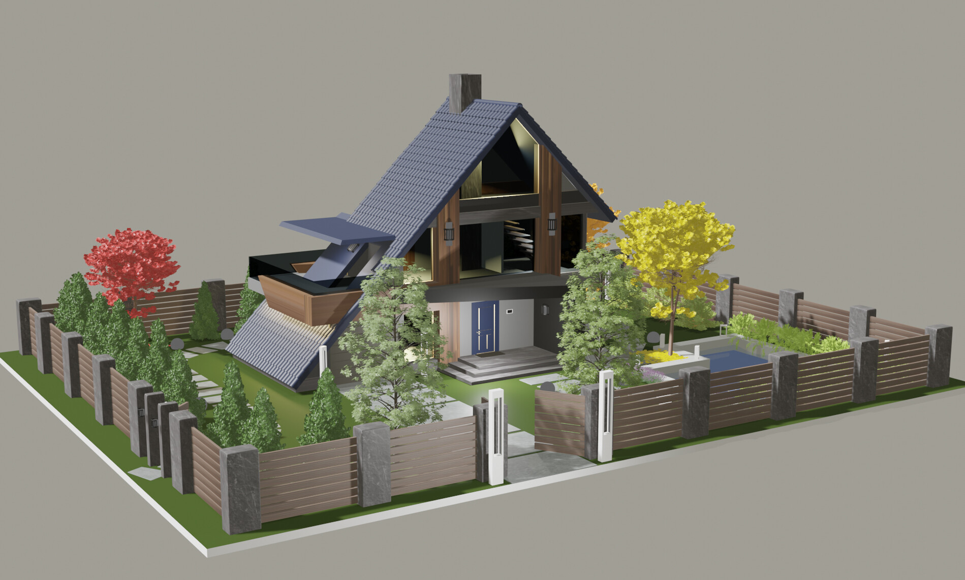 ArtStation - The design of my country house😮🔥🏡