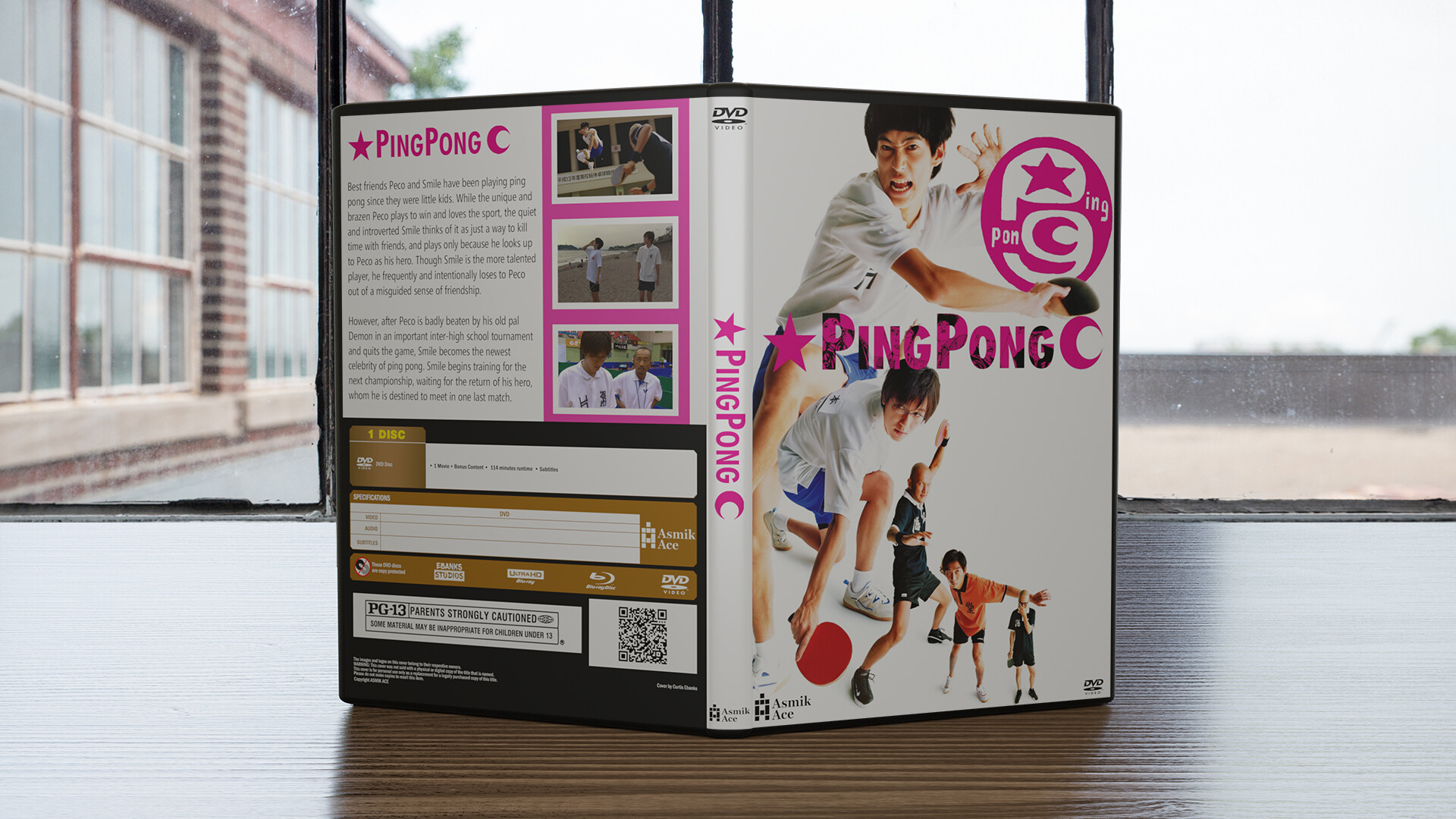 ArtStation - Ping Pong (2002) Custom DVD Cover