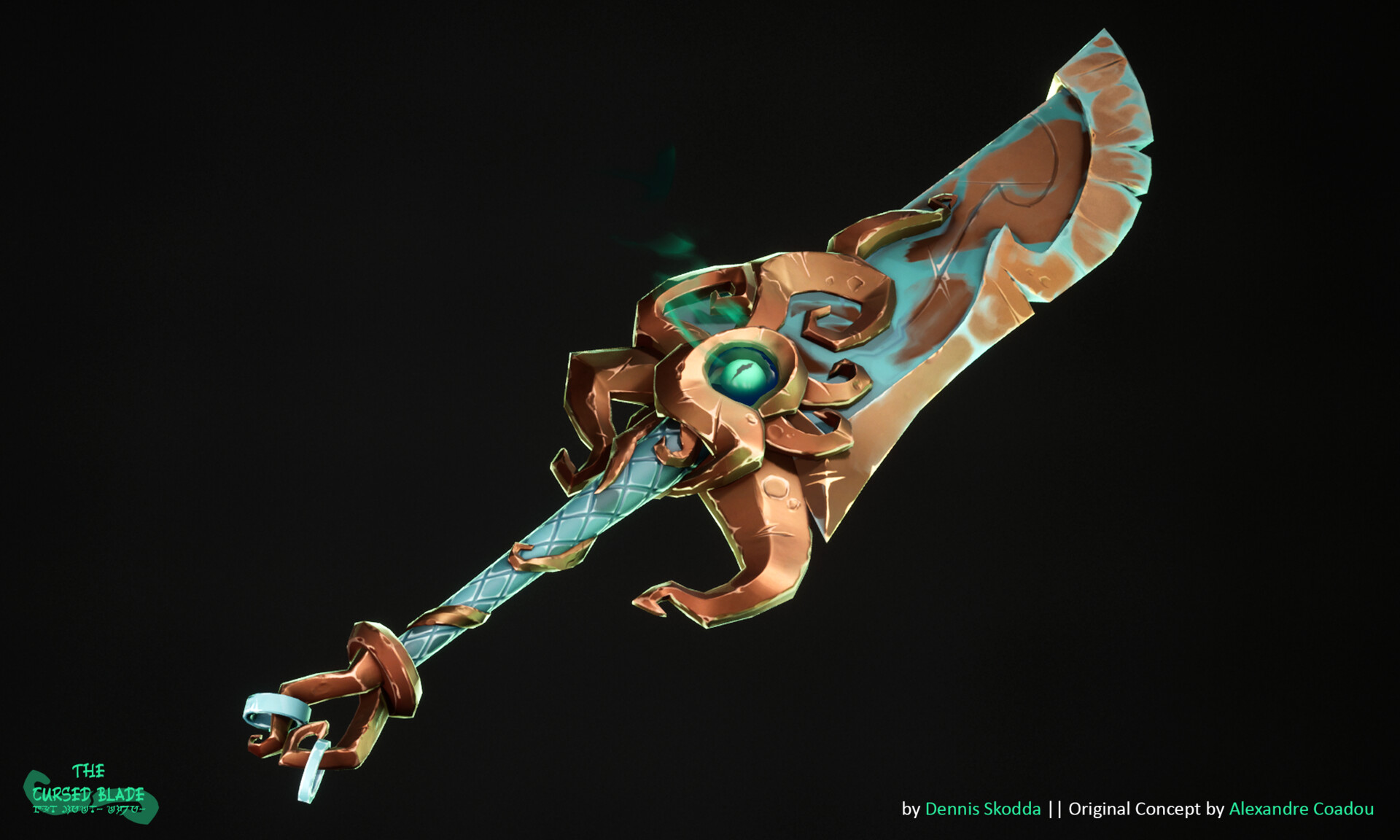 Dennis Skodda - The Cursed Blade || Stylized Game Ready Sword