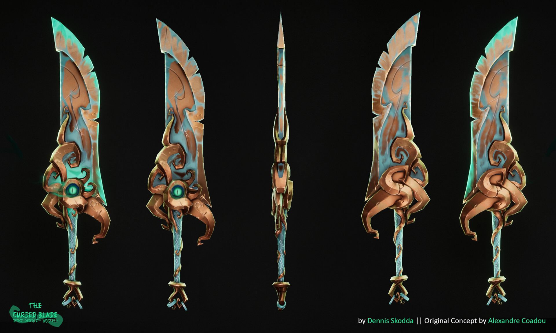 Dennis Skodda - The Cursed Blade || Stylized Game Ready Sword