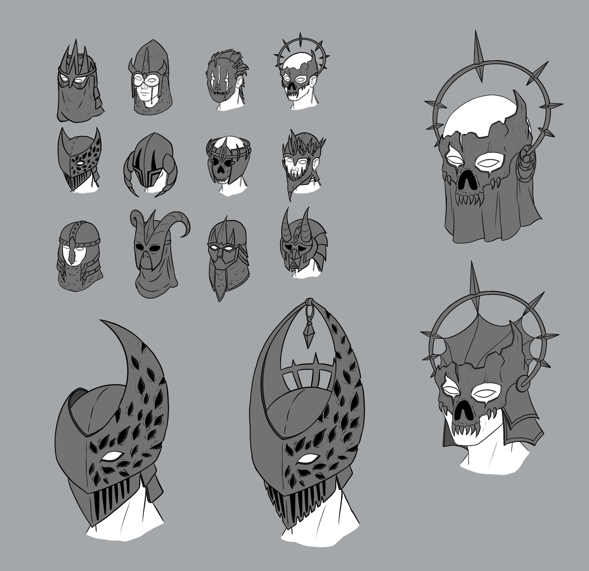 Fantasy Helmet Concept Art