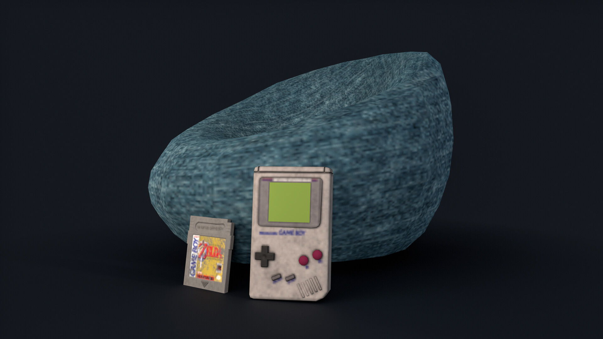 ArtStation - Retro Handheld Gaming Props