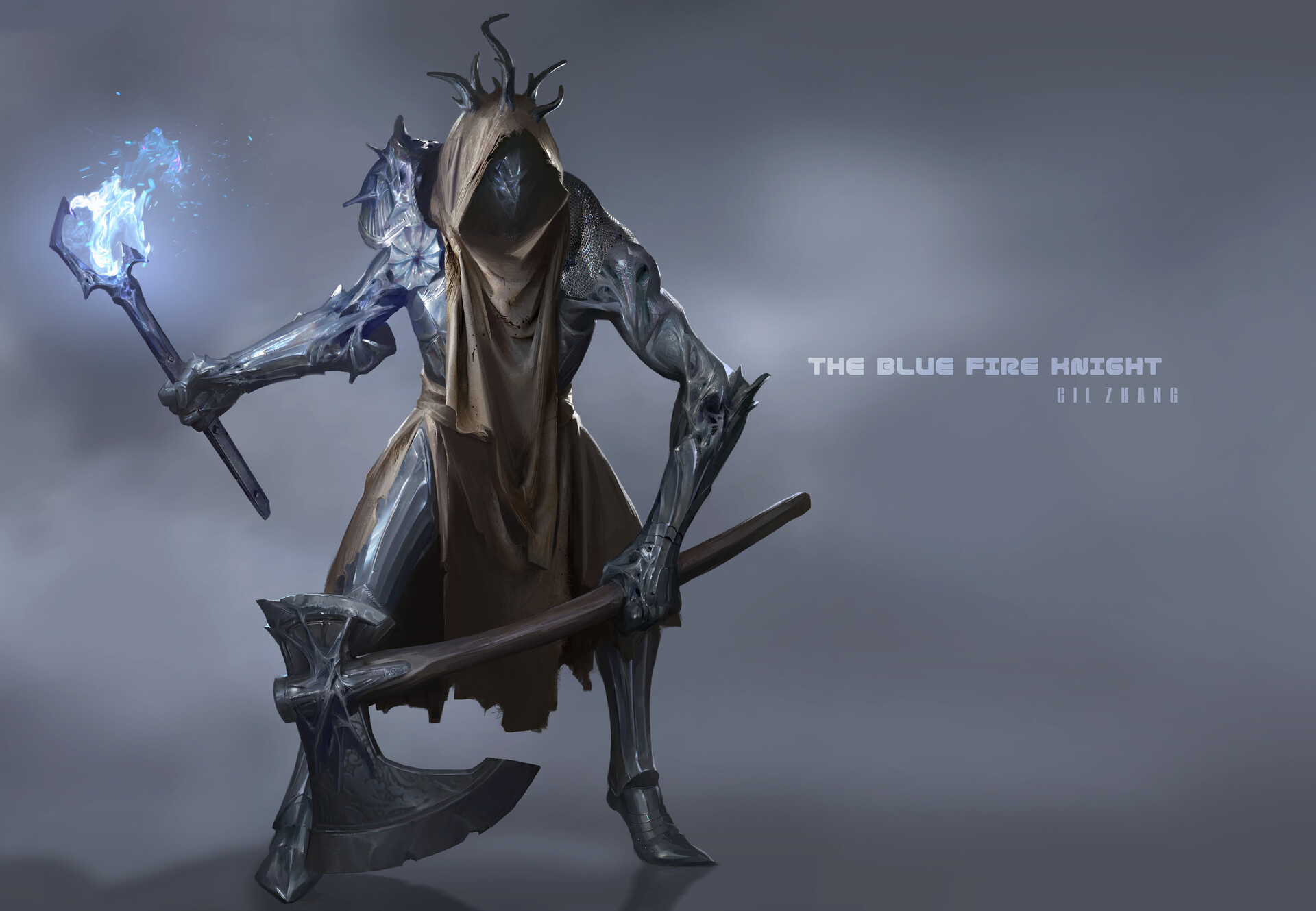 Blue Fire Knight