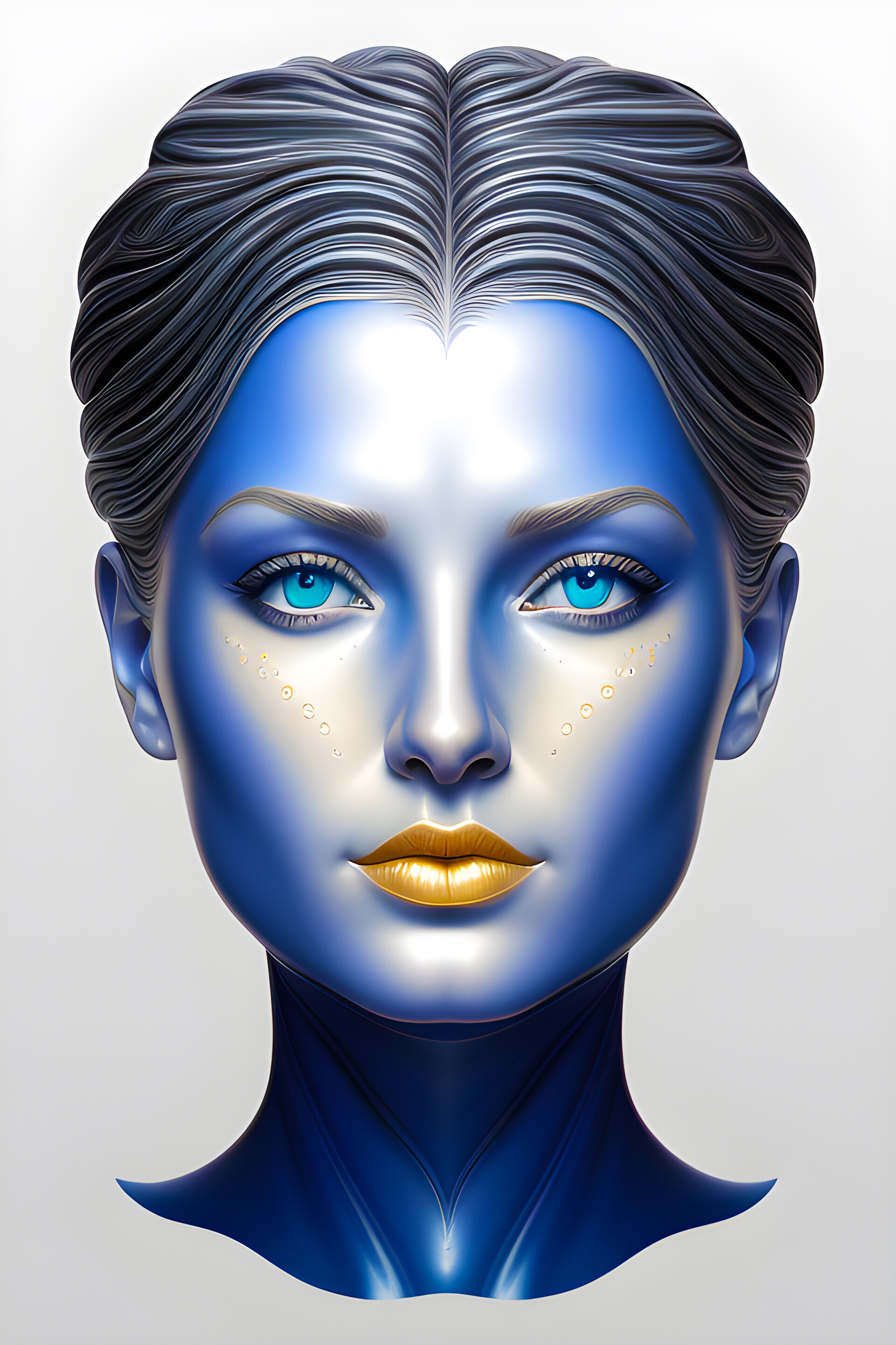 ArtStation - Surreal 3d woman face model