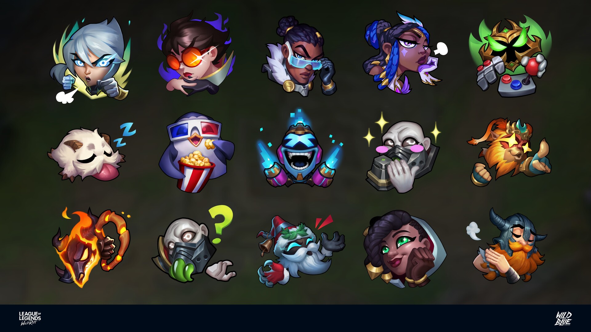 Wild Blue Studios - Wild Rift: Emotes