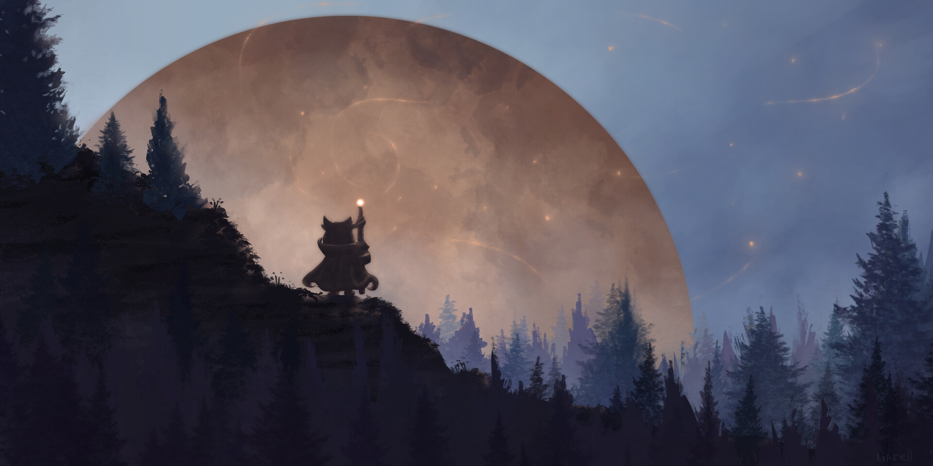 ArtStation - Moon cat